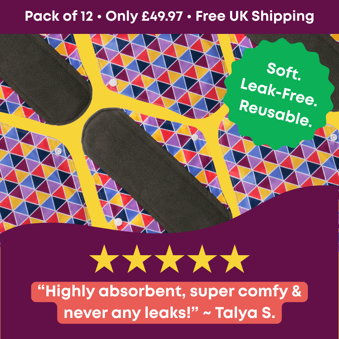 Reusable Sanitary Pads (Pack of 12) - Trade To Aid